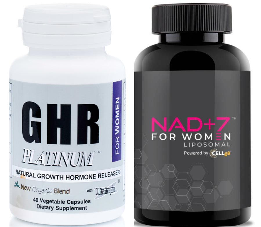 Women's GHR Platinum & NAD+7 System – Liposomal GHR Platinum+7 & NAD+7